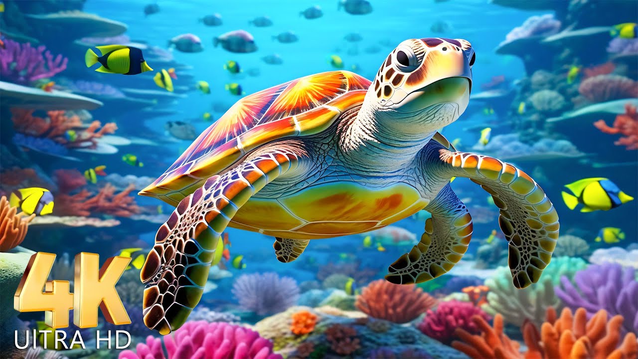 3 Hours Of Beautiful Coral Reef Fish 4K (HDR)🌊 - Coral Reefs and ...