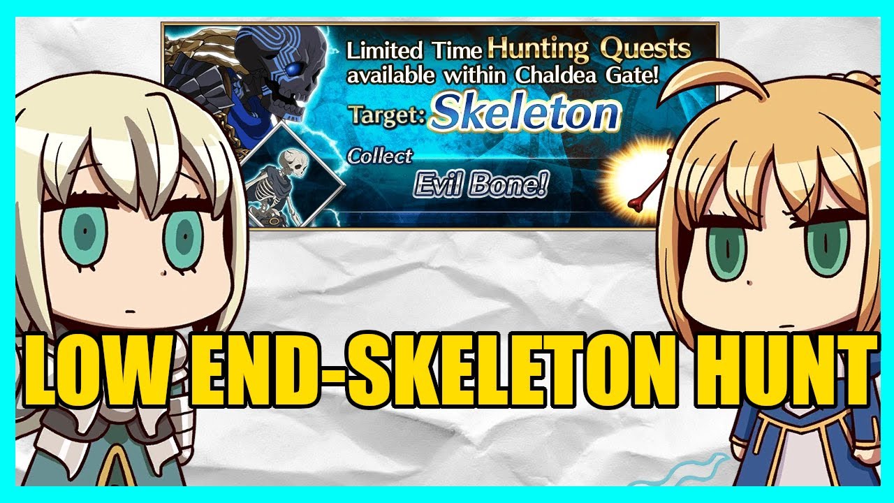 Skeleton Hunt No Koyanskaya or Oberon Clear Guide (Fate/Grand Order ...