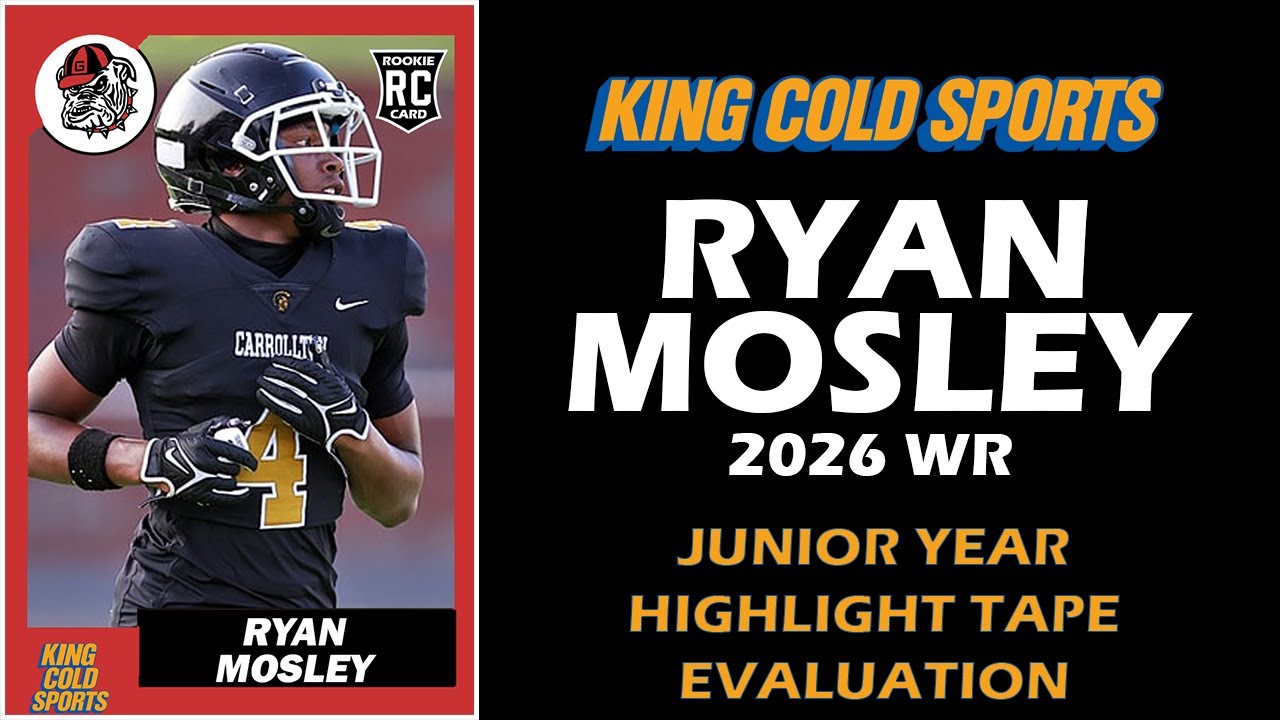 Ryan Mosley (2026 WR) Junior Year Highlight Tape Evaluation - YouTube