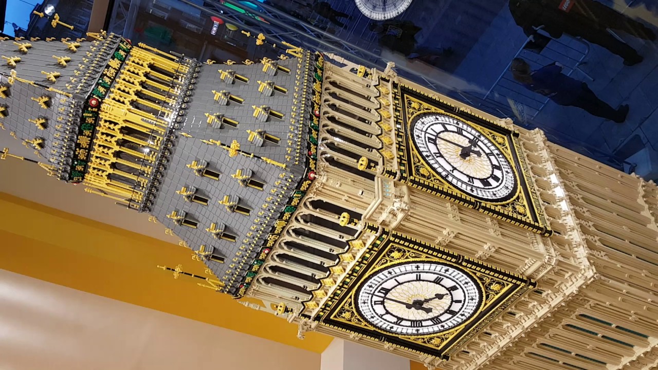 Lego Big Ben Leicester Square - YouTube