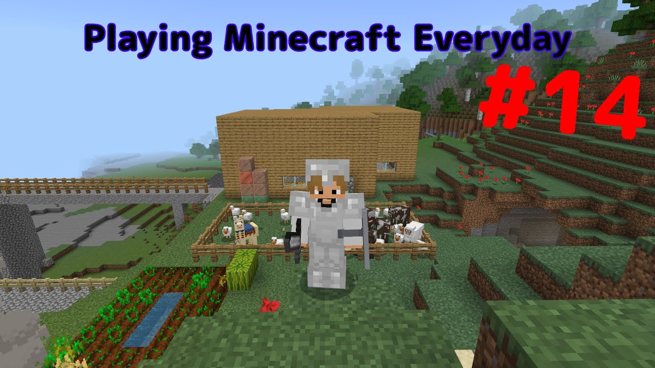 Playing Minecraft One Minute Every Day- ( Day 14 ) - YouTube