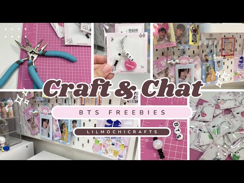 Making BTS Freebies For ARMY ♡ Cute DIY Phone Charms | Kpop Craft & Chat