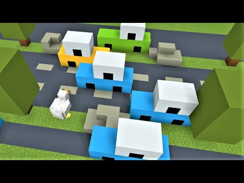 crossy road minecraft - YouTube