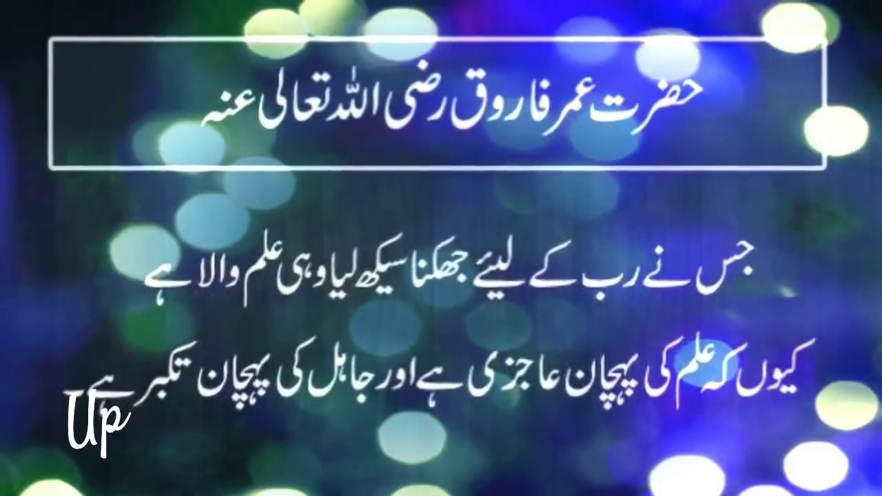 Awesome Urdu Quotes About The Importance Of Knowledge - YouTube
