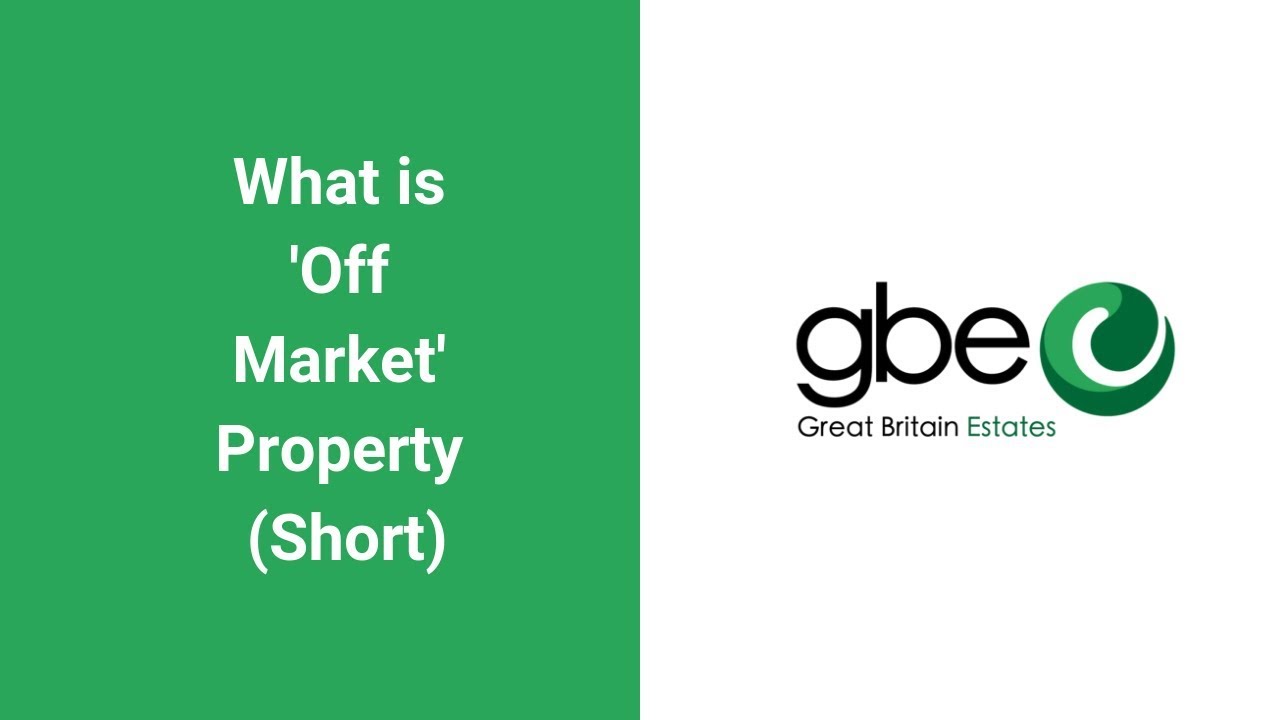 What is 'off market' property (short) - YouTube