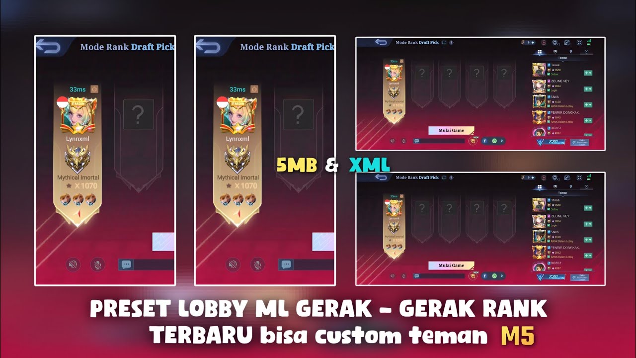 PRESET LOBBY M5 TERBARU RANK PATCH TERBARU MLBB #presetlobbyml # ...