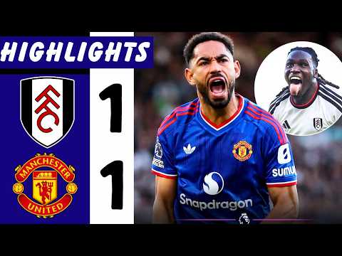 Fulham Vs Man United 1-1 | All Goals & Highlights | Premier League 2026 - Matheus Cunha Goal