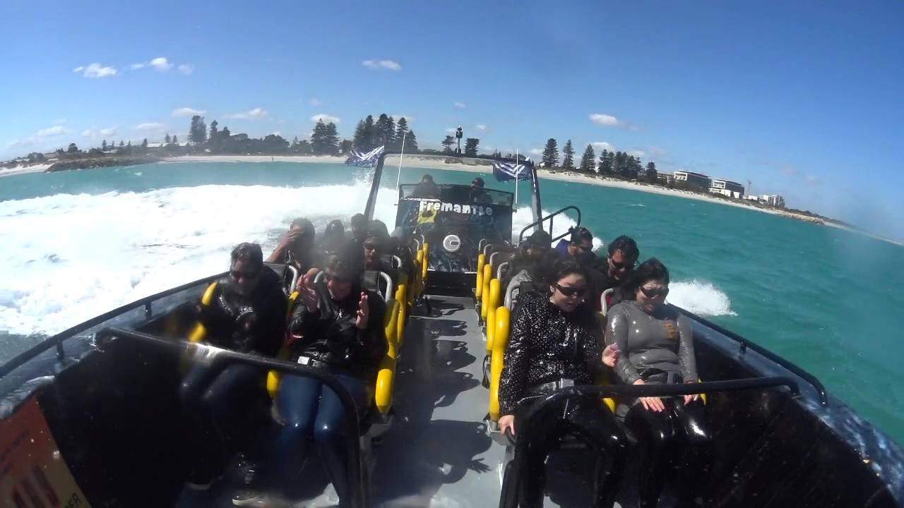 WET, WINDY, WILD SATURDAY ON FREMANTLE JET BOAT - YouTube