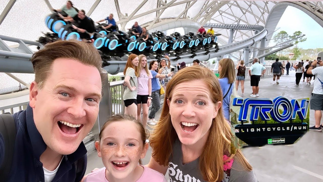 TRON, lightcycle run! CHEST CAM Amazing cast preview! Georgia loved it ...