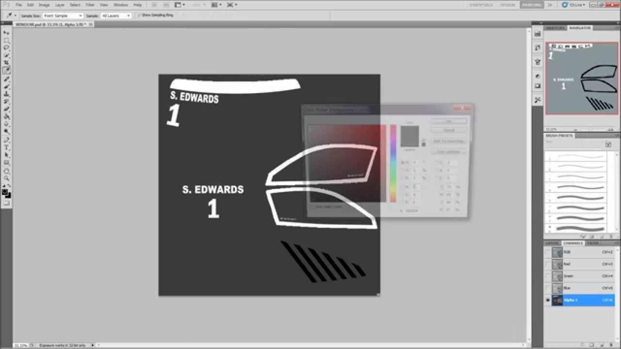 How to use the alpha channel to make a windshield banner - YouTube
