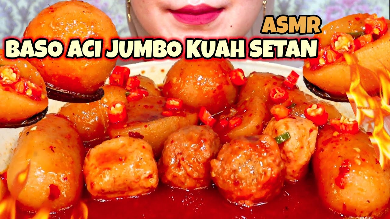 GAK ADA LAWAN‼️ASMR BASO ACI JUMBO IRIWIDIL KUAH SETAN🔥🥵 | ASMR ...