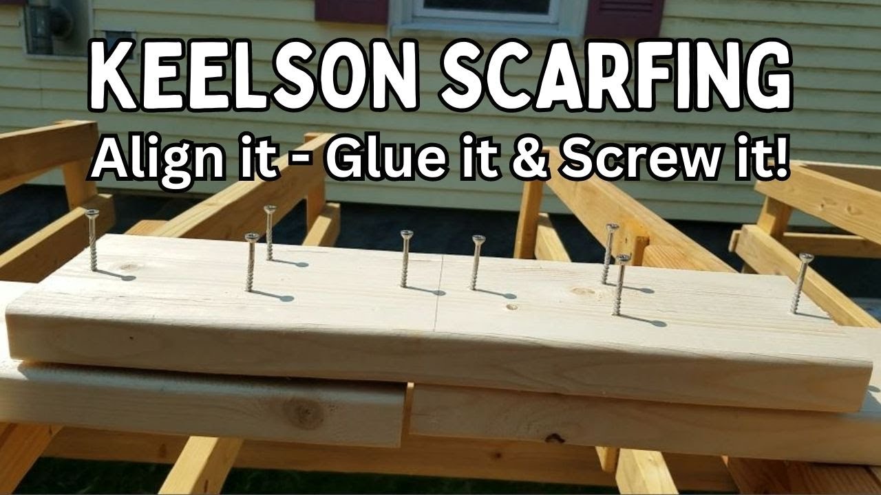 EP21: Scarfing a 32' Keelson for DIY Deadrise - Butt Blocking! - YouTube