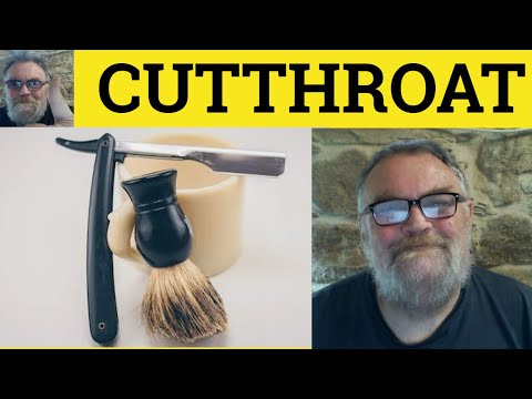 🔵 Cutthroat Meaning - Cut-Throat Examples - Cut Throat Definition - Business English - Cutthroat