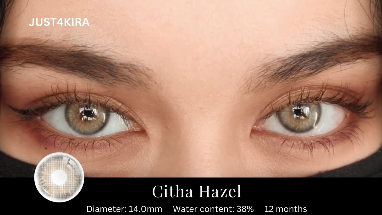 BEST NATURAL Colored Contact Lenses | JUST4KIRA Citha Series - YouTube