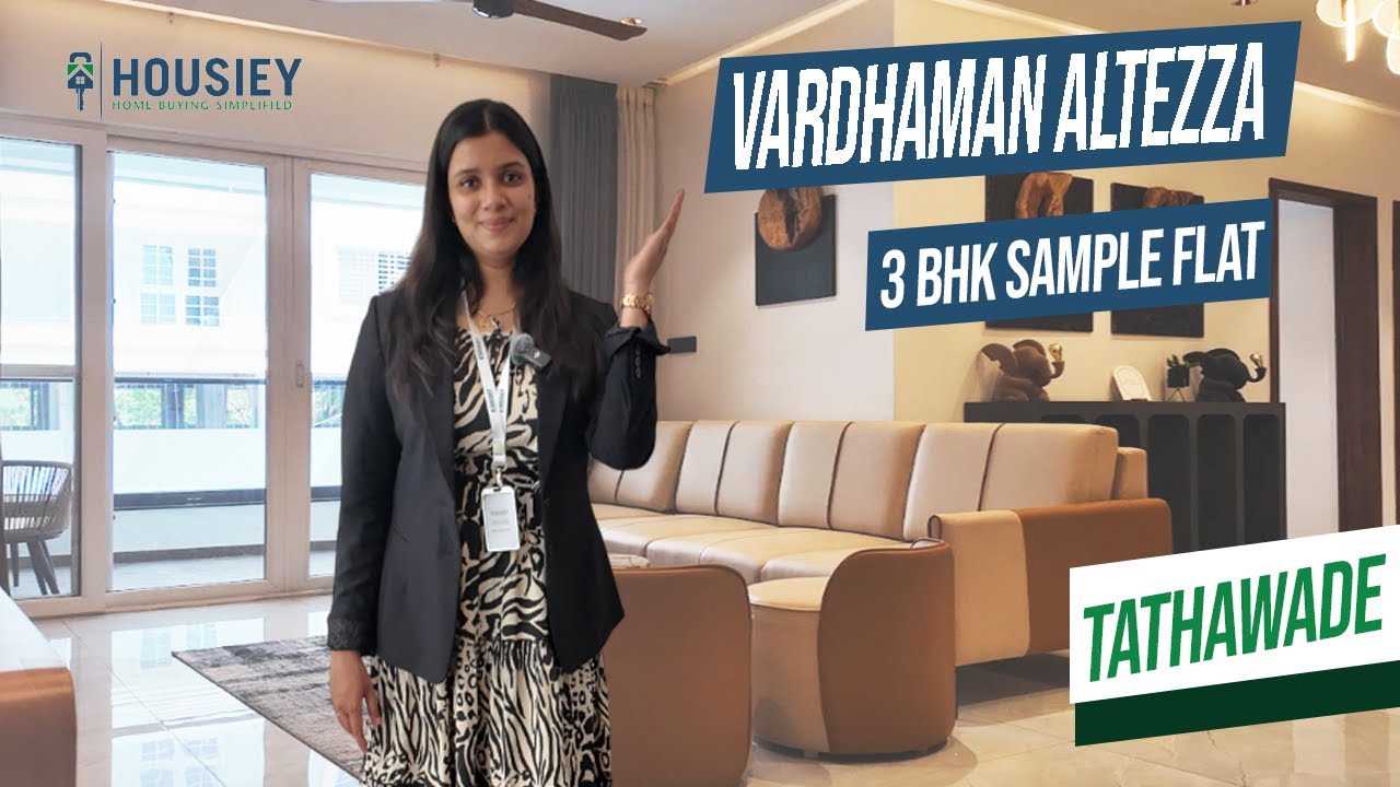 Vardhaman Altezza | 3 BHK Sample Flat Tour | Vardhaman Tathawade Project - YouTube
