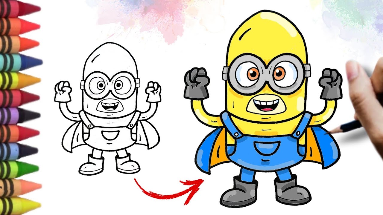 How To Draw Mega Minion Gus | Despicable Me 4 - YouTube