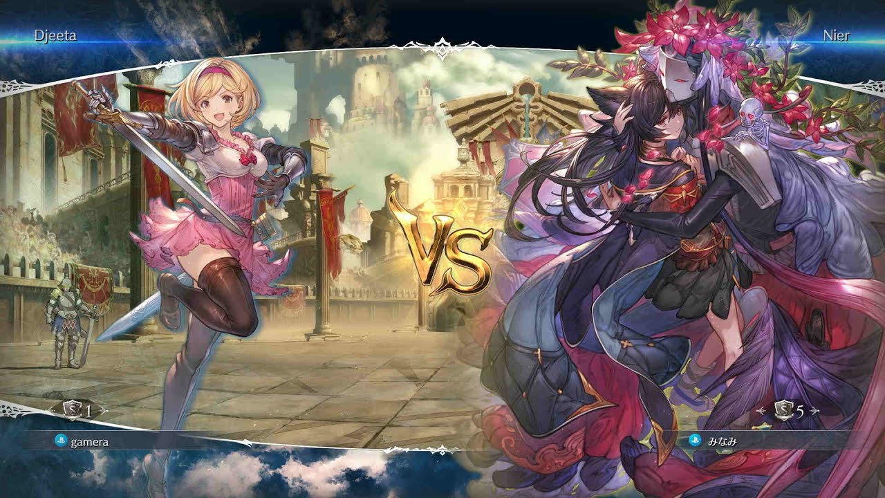 GBVS Rising Gameplay Gamera (Djeeta) VS Monao (Nier) - YouTube