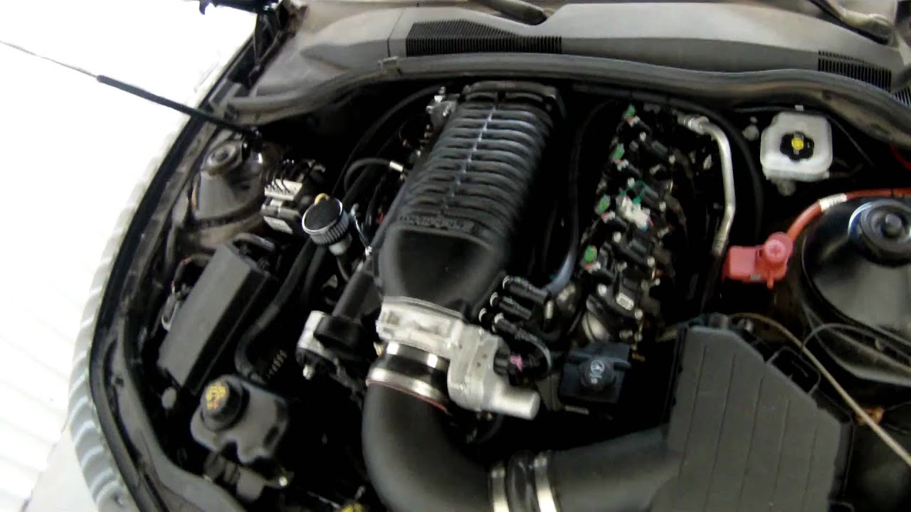 2010 Camaro 418ci LS3 Whipple Underhood Dyno - YouTube