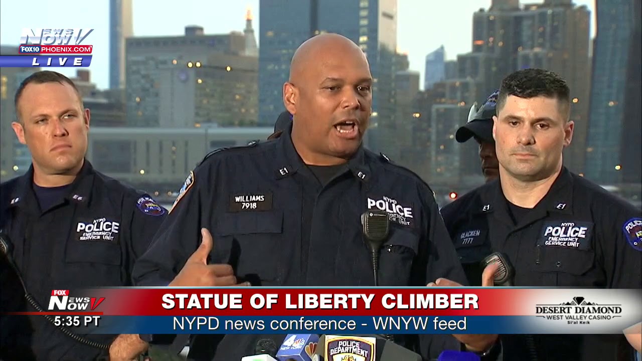 STATUE OF LIBERTY RESCUERS: NYPD officers speak after pulling woman ...