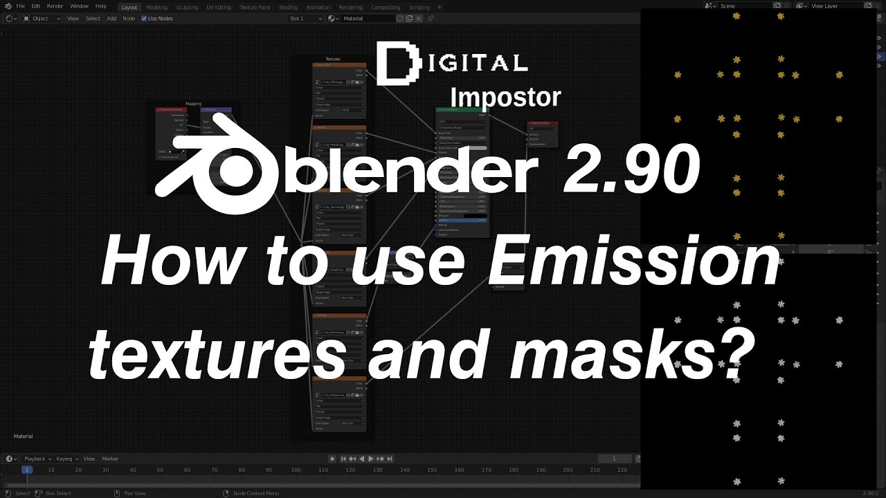 DI - How to use emission textures and masks - YouTube