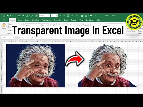 how to remove Image Background In Excel | Make Images Transparent - YouTube