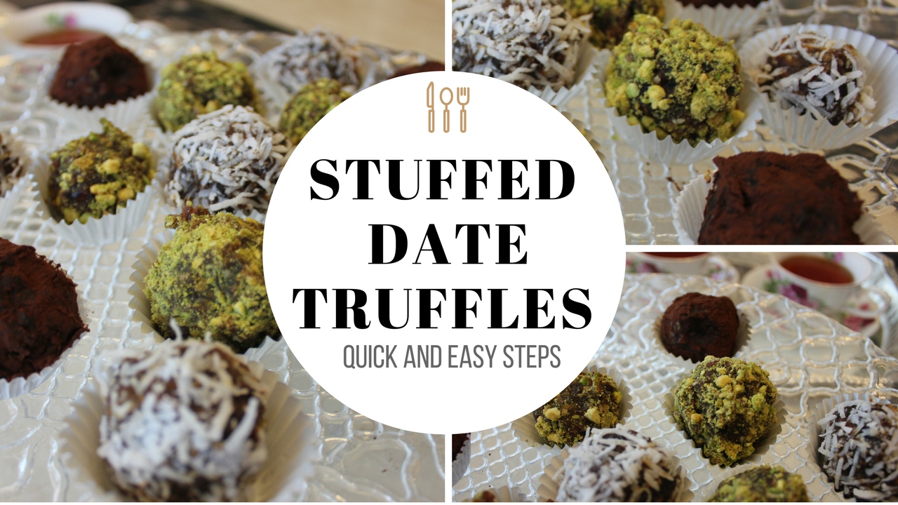 Stuffed Date Truffles. Healthy dessert recipe. - YouTube
