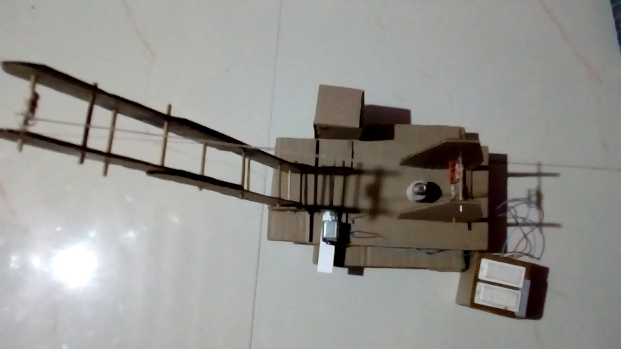 Hand made crane - YouTube