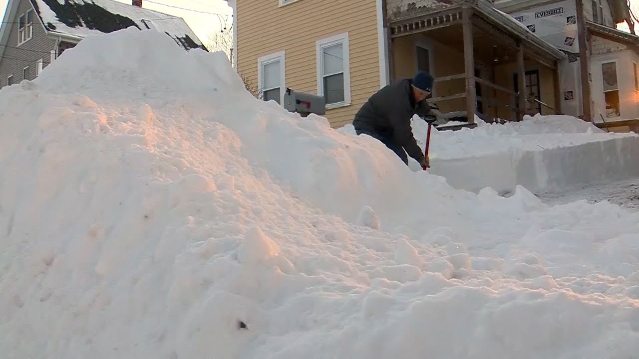 Looking back on last year's historic blizzard in Massachusetts - YouTube