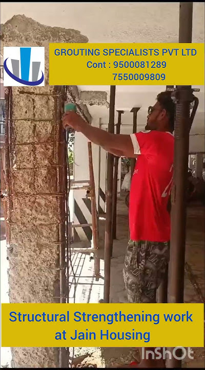 Structural strengthening work at Jain Housing #groutingspecialistspvtltd - YouTube