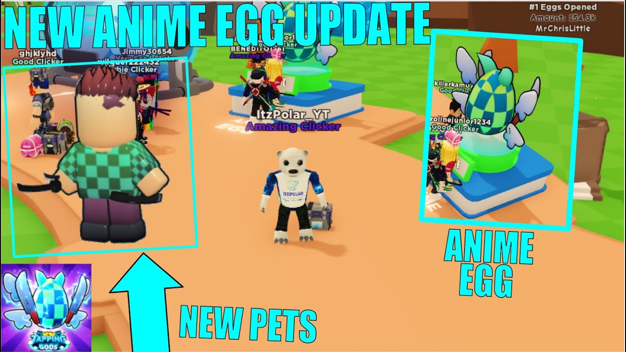 *NEW* ANIME EGG UPDATE IN TAPPING GODS! || Roblox - YouTube