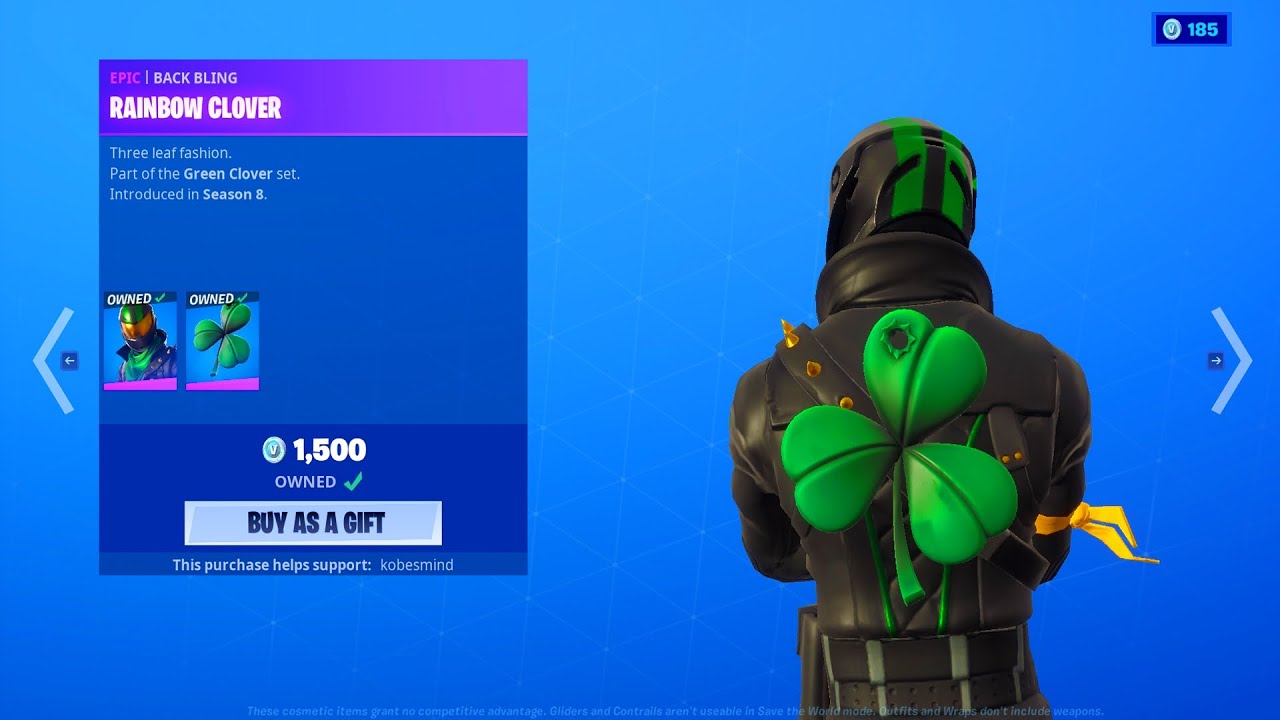 Rainbow Clover Is Back In The Fortnite Item Shop! - YouTube