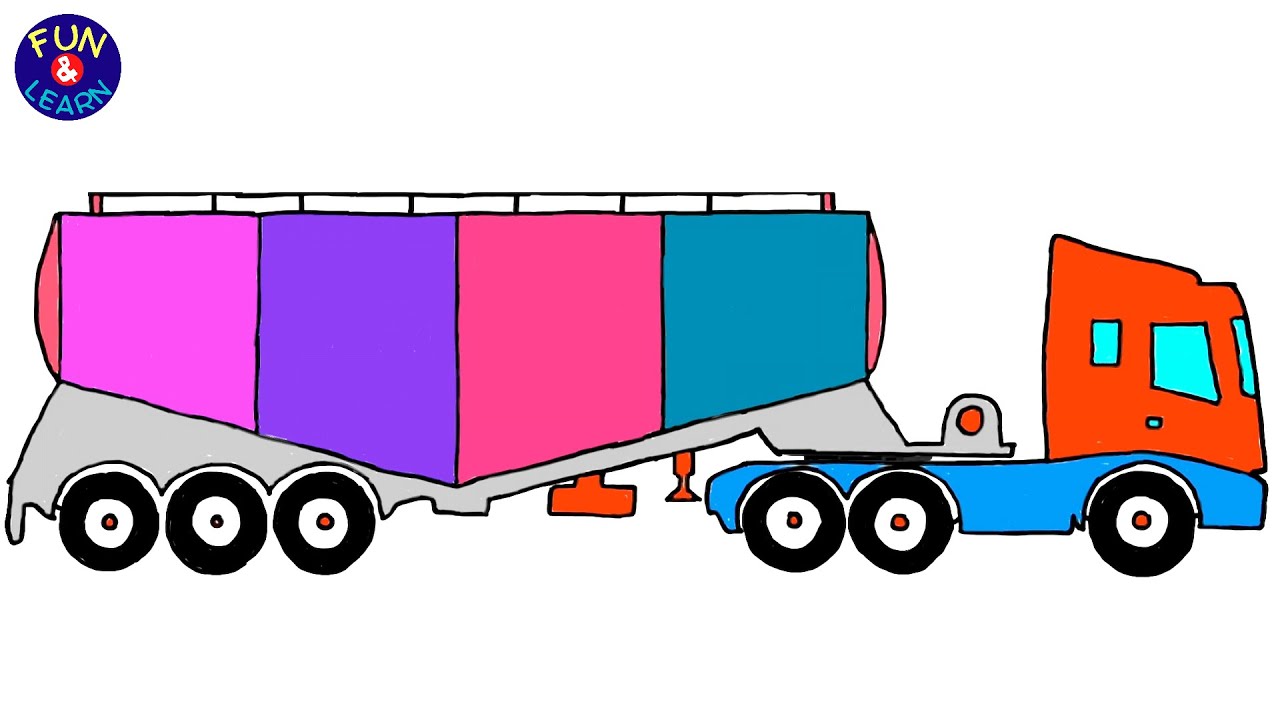 Tanker Truck Drawing | Cement bulk carrier truck tanker drawing # ...