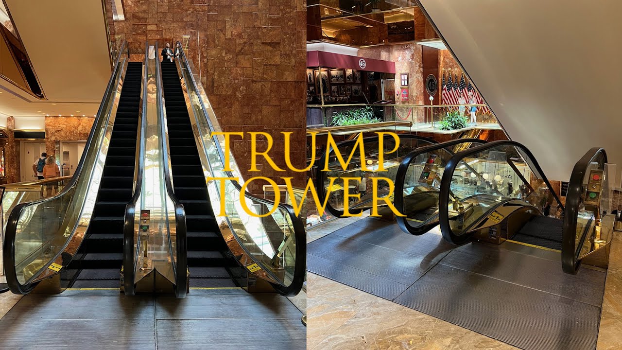 Beautiful Westinghouse Single-File Escalators - Trump Tower - New York ...