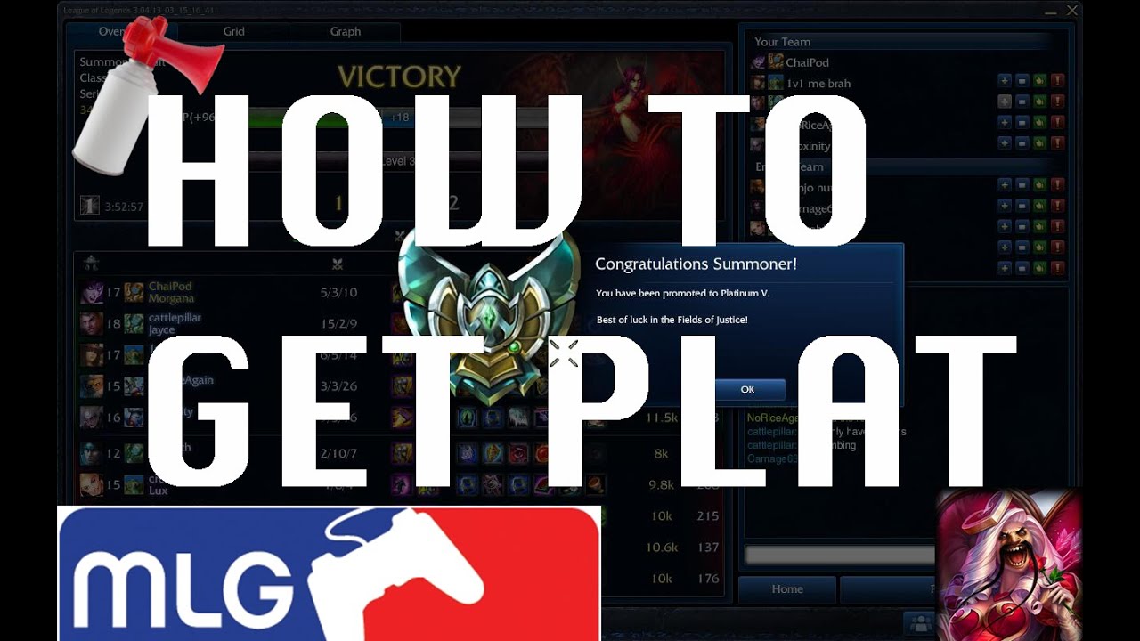 HOW TO GET PLAT WITH MLG SWAG - YouTube