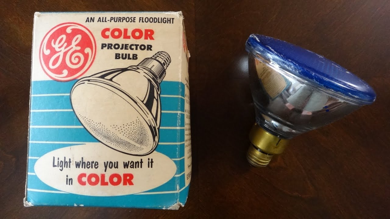 GE Verd-A-Ray 100watt 75watt Blue Flood Light Bulb - YouTube