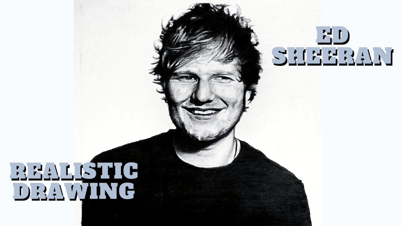 Ed Sheeran Drawing | step by step Graphite pencil drawing - YouTube