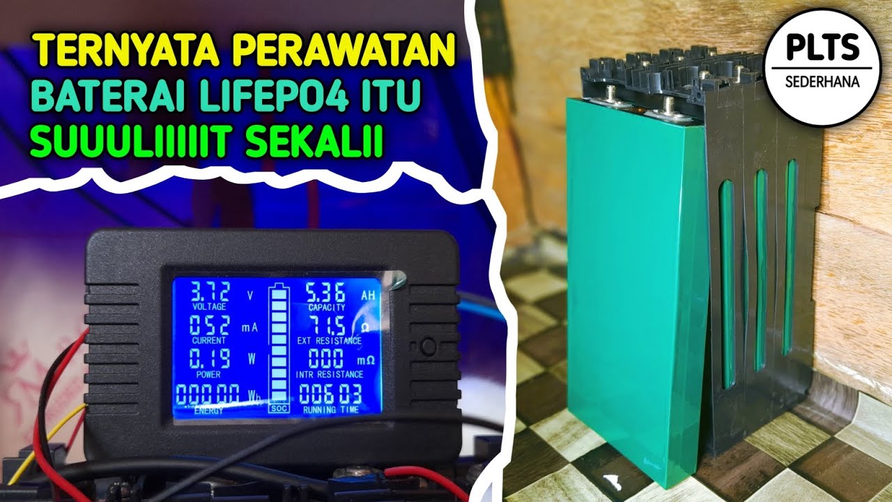 TERNYATA PERAWATAN BATERAI LIFEPO4 ITU SULIT || cell sulit untuk ...
