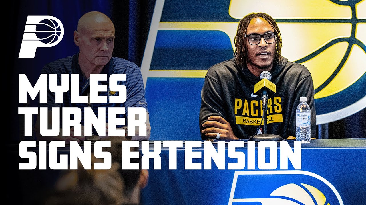 Behind The Scenes Of Myles Turner Signing Contract Extension | Indiana ...