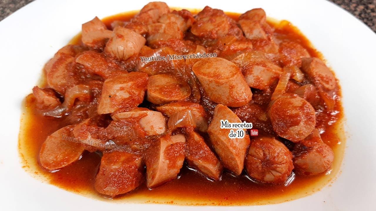 Receta de como hacer salchichas enchipotladas / Salchichas en chipotle ...