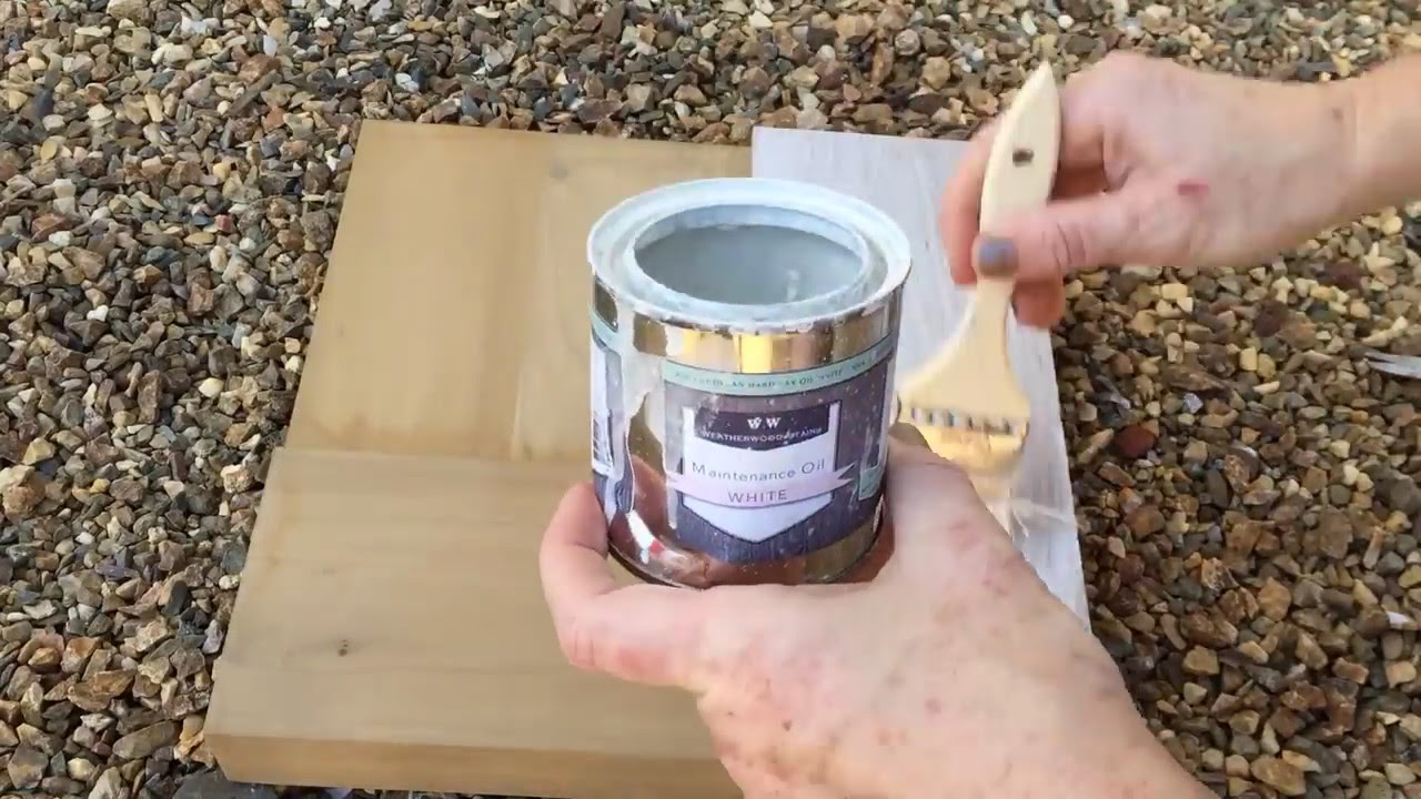 Time Lapse: Weathered Poplar Driftwood Look with Maintenance Oil White ...