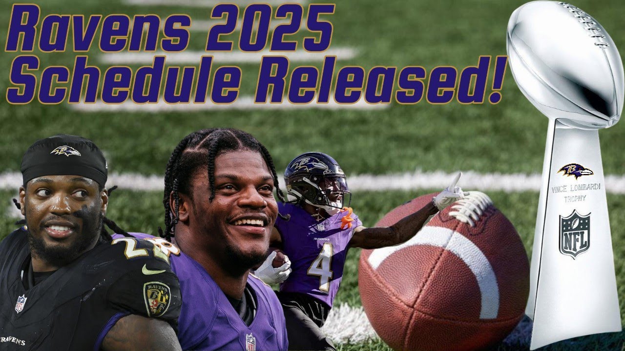 Ravens 2025 Schedule Released! - YouTube