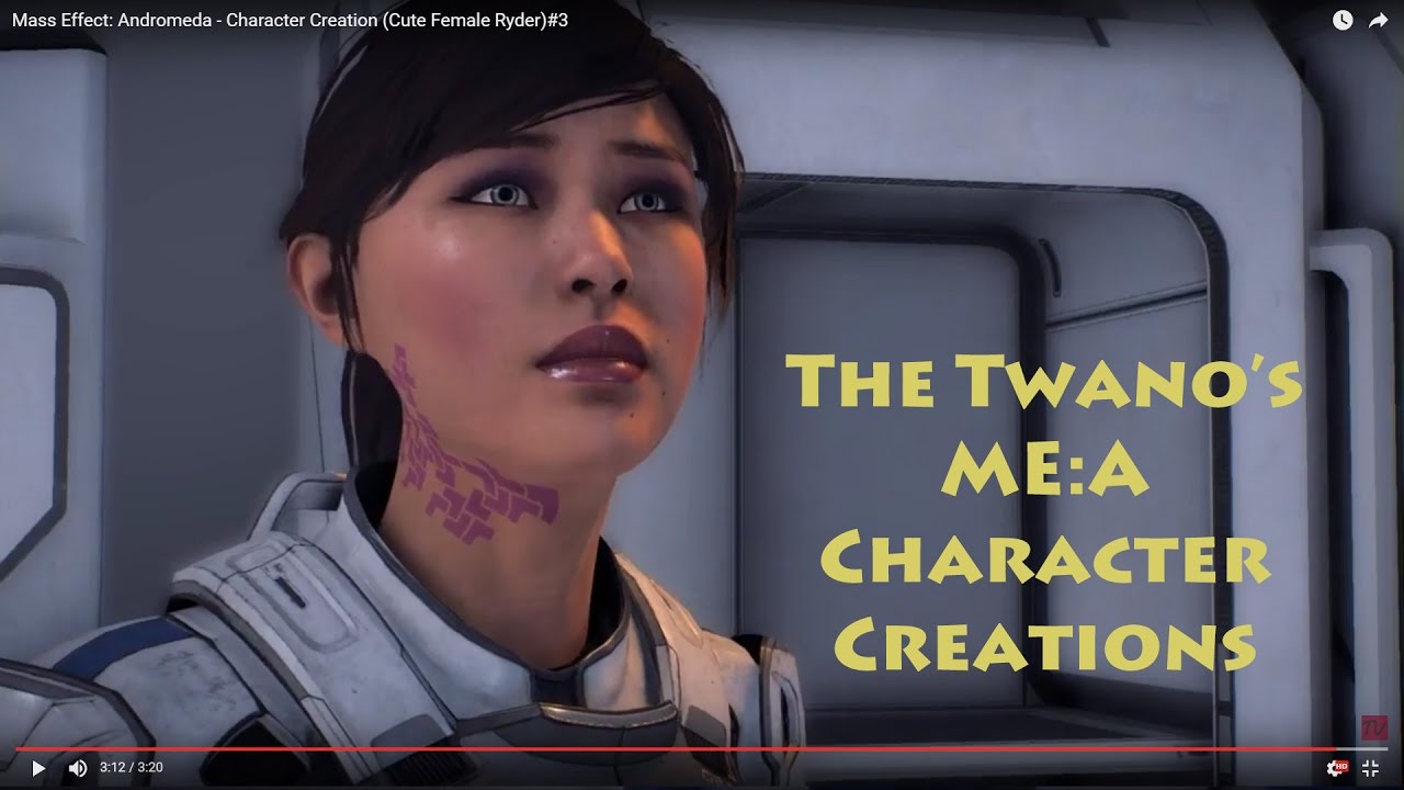 Mass Effect: Andromeda - Character Creation (Cute Female Ryder)#3 - YouTube