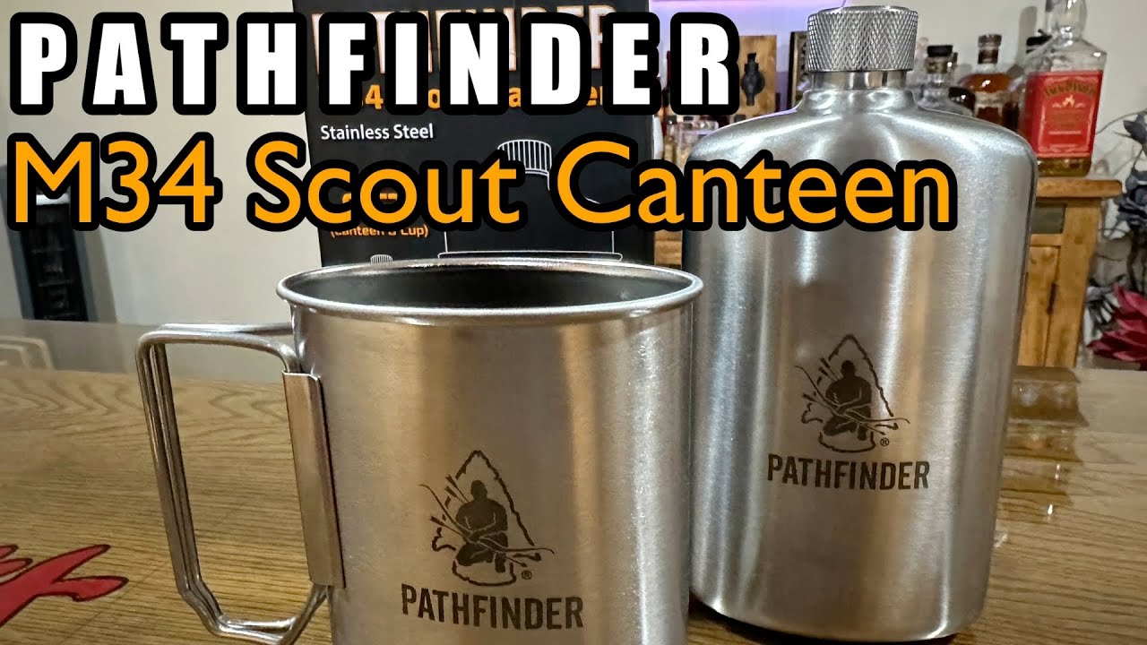 Pathfinder M34 Scout Canteen - The Best Bushcraft Flask - YouTube