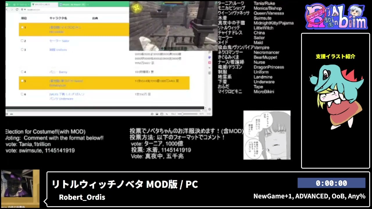 RTA in biim 2023 winter リトルウィッチノベタ MOD版（エロゲRTA生） #エロゲ | えろげチューブ