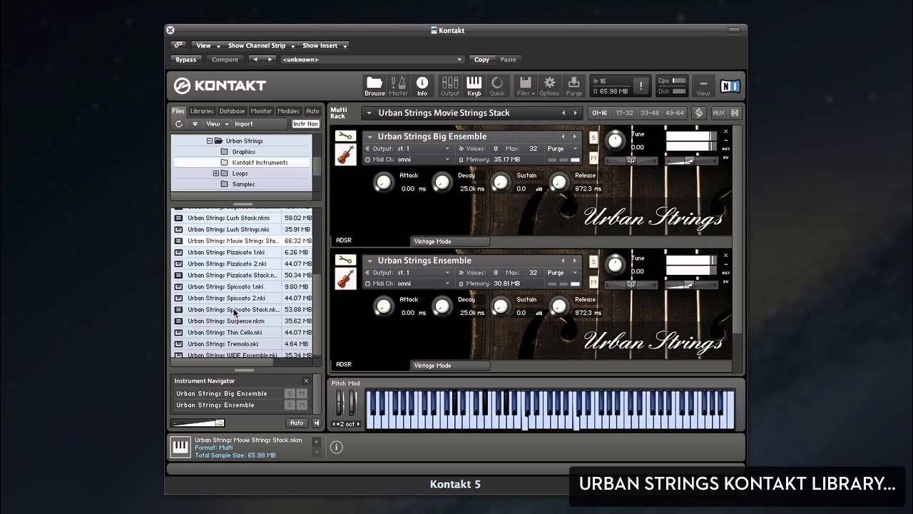 Urban Strings Sample Library - String Samples For Kontakt (For Music ...