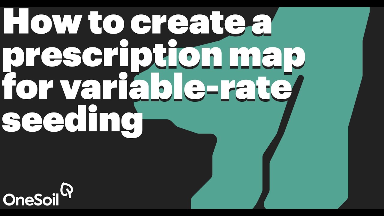How to create a prescription map for variable-rate seeding - YouTube