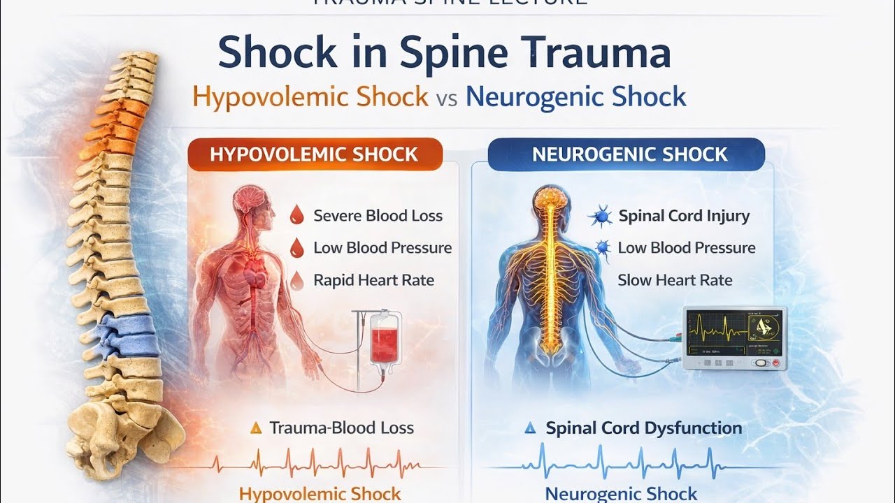 Types of Shock in Spine Trauma | Neurogenic vs Hypovolemic Shock ...