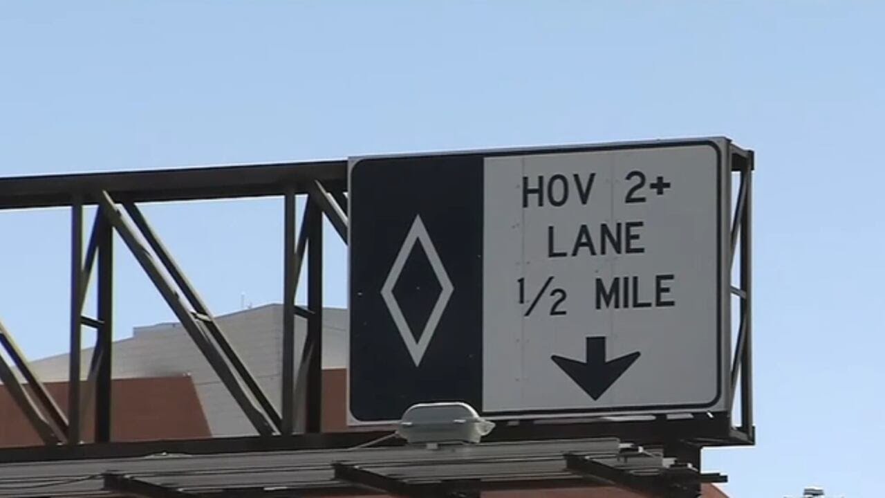 Cone Zone: HOV lanes in Southern Nevada - YouTube