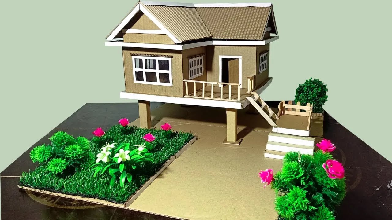 Famer House in Rural Cardboard | Model #1 - YouTube