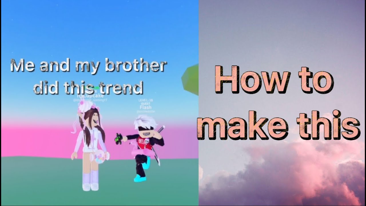 How to do the “me and my friend did this trend” - YouTube